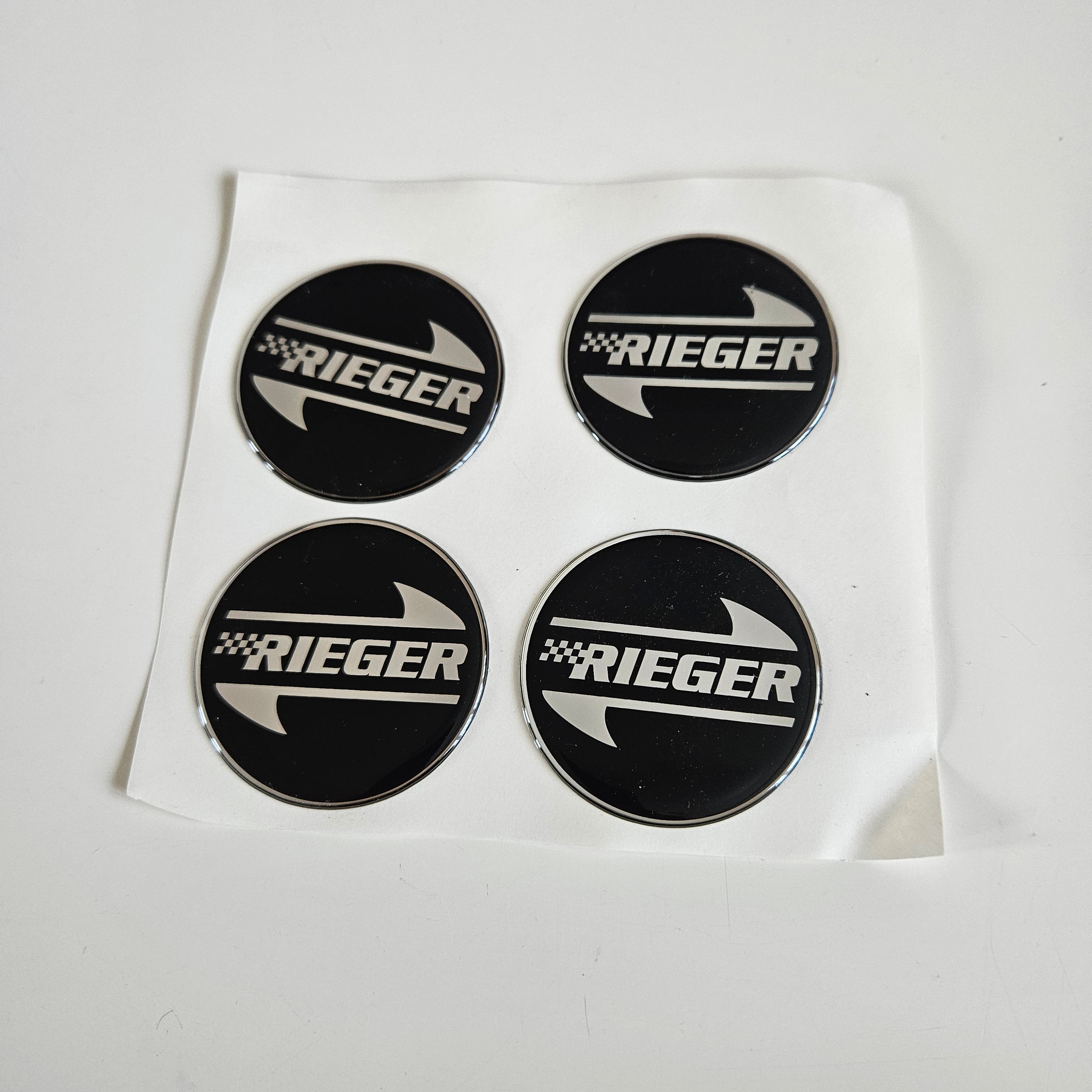Rieger 3D Wheel Cap Sticker Set – Best VW Parts