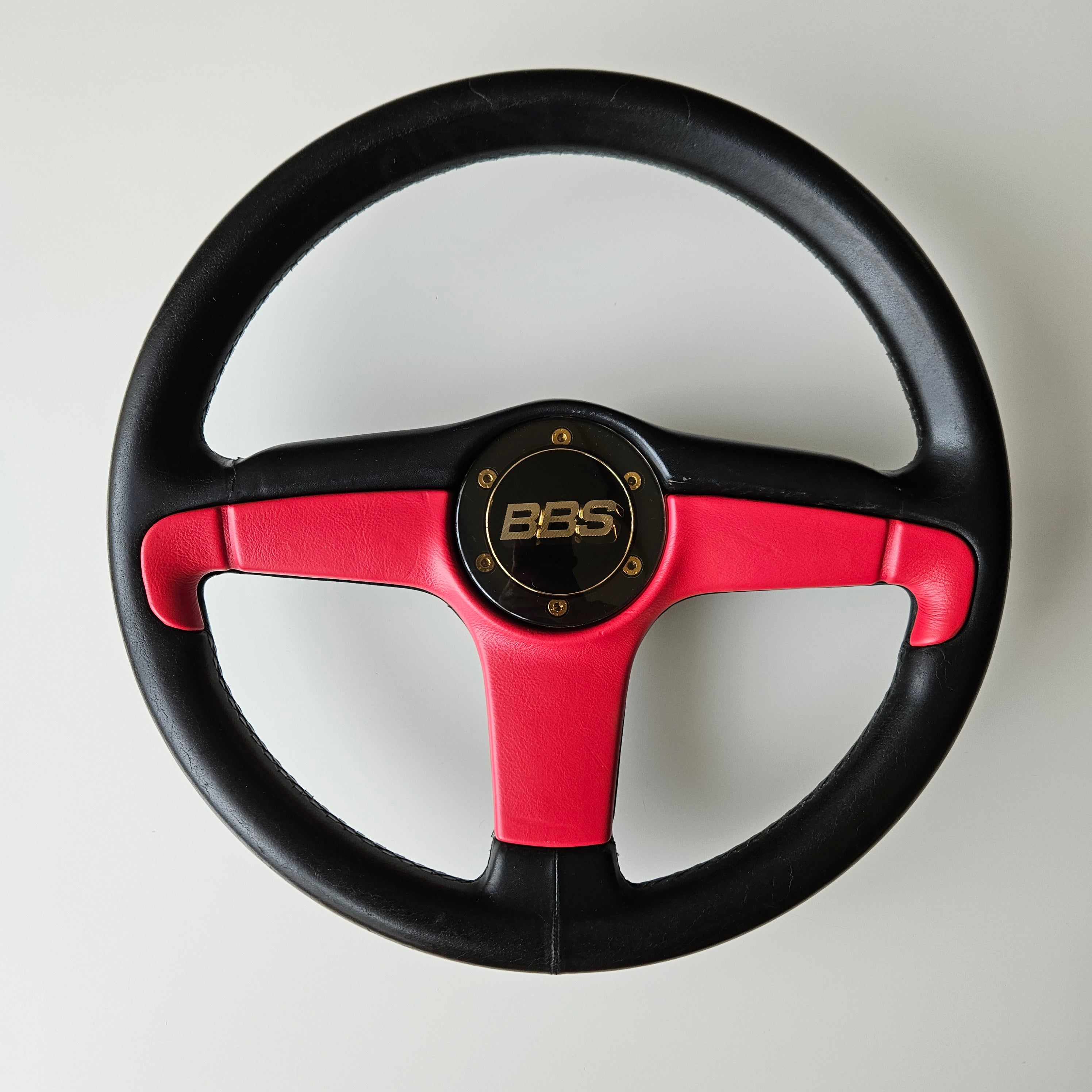 BBS Red Designline Three Spoke Steering Wheel – Best VW Parts