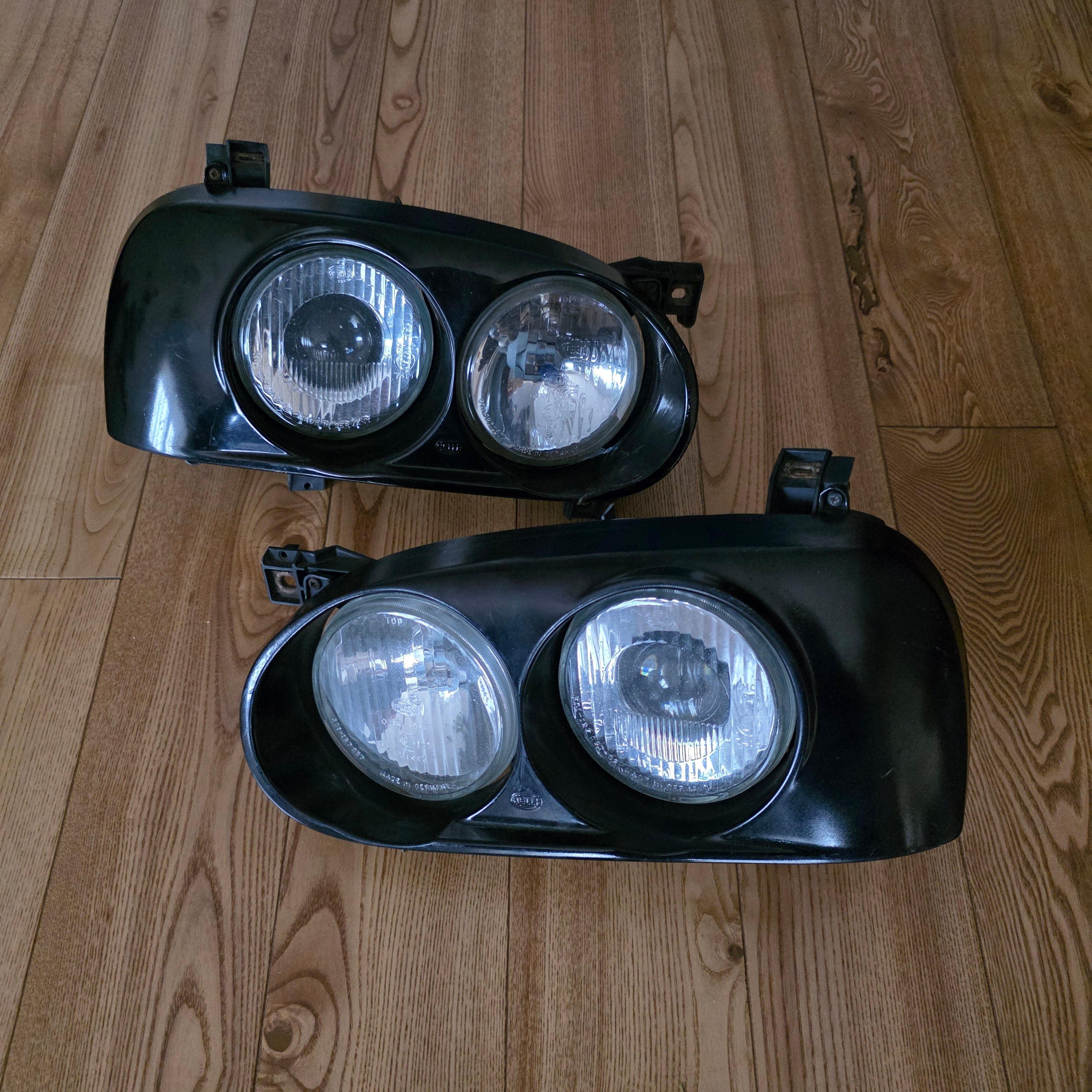 Hella DE Dual Round Headlight Set Golf Mk3 – Best VW Parts