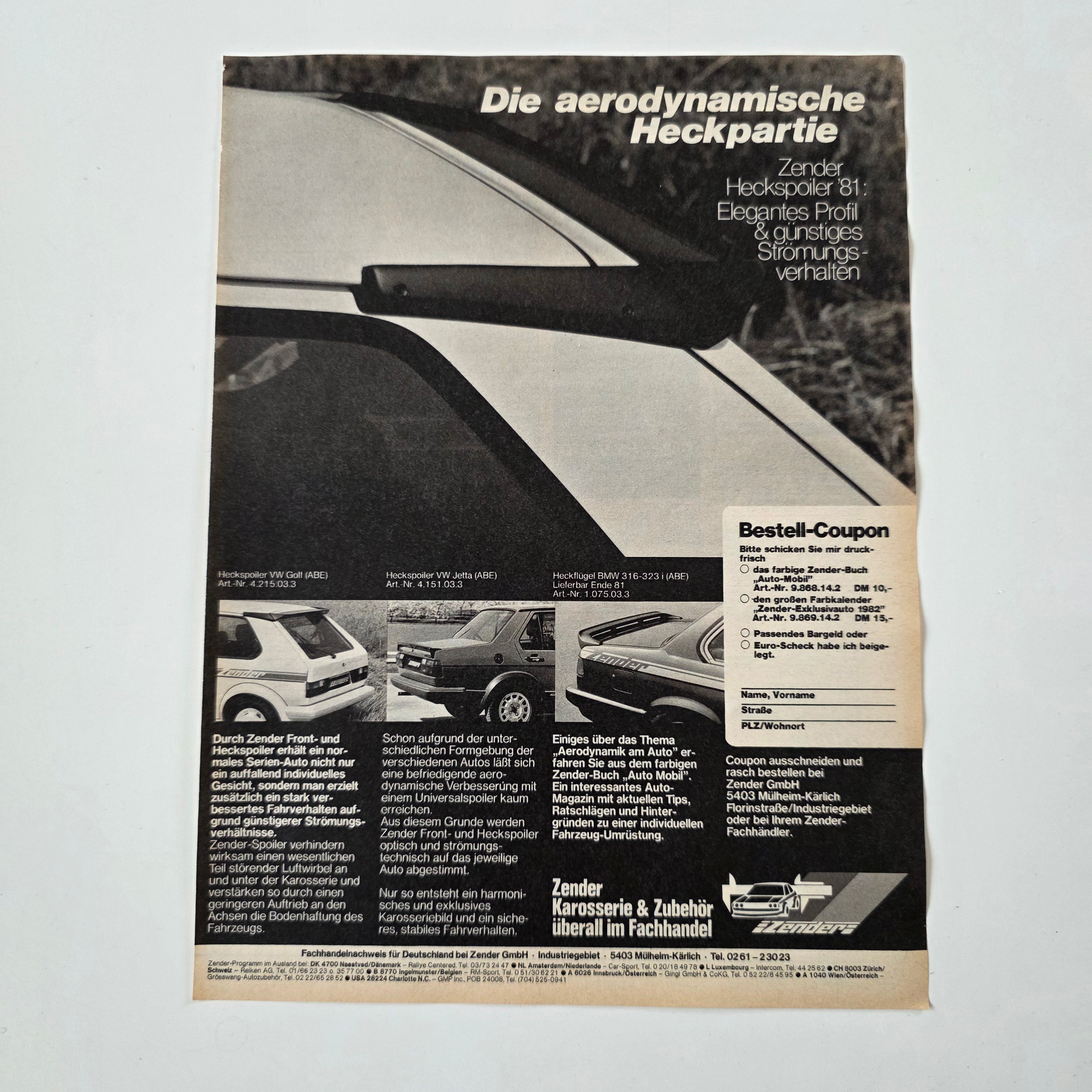 Zender Spoiler Tuning Poster – Best VW Parts