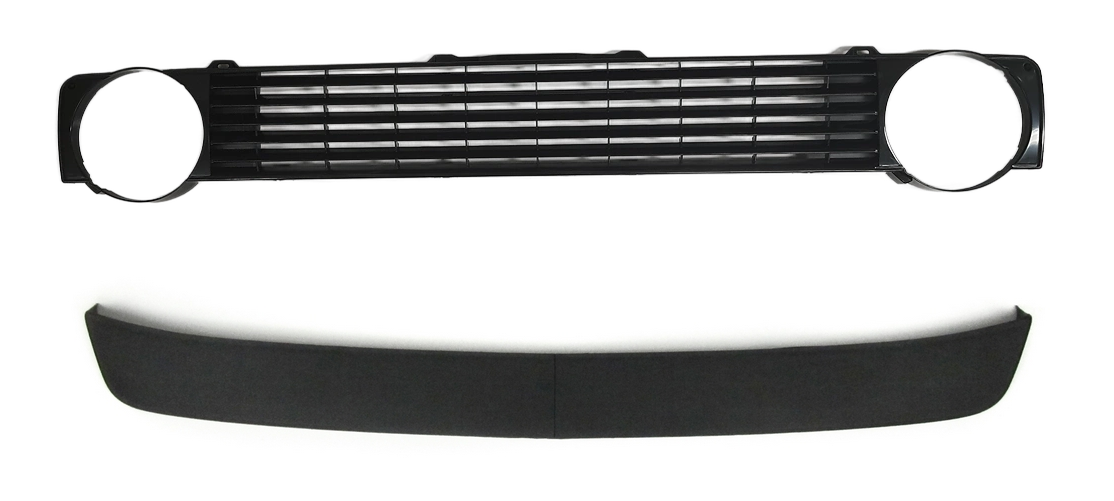Badgeless Grill + GTI Duck Bill Spoiler Golf/Caddy Mk1 – Best VW Parts