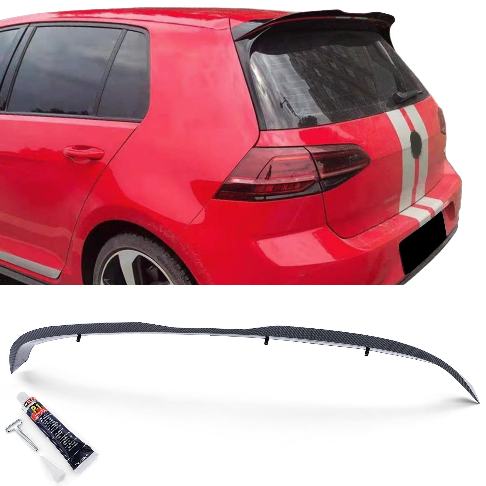 Carbon Look Rear Spoiler Diffuser Golf Mk7 GTI – Best VW Parts
