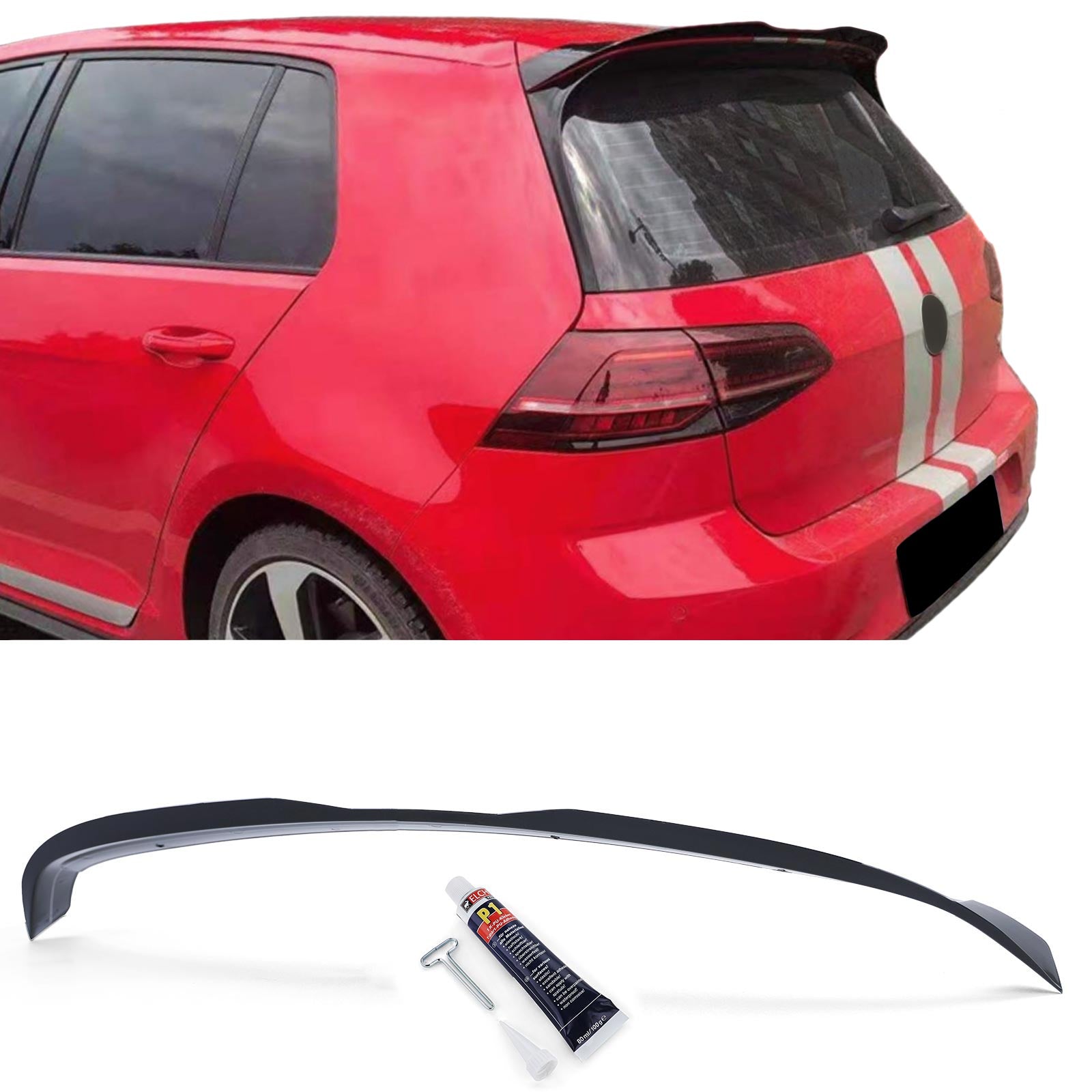 Gloss Black Rear Spoiler Diffuser Golf Mk7 GTI – Best VW Parts