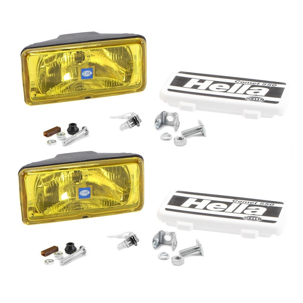 Hella Comet 550 Yellow High Beam Light Set – Best VW Parts