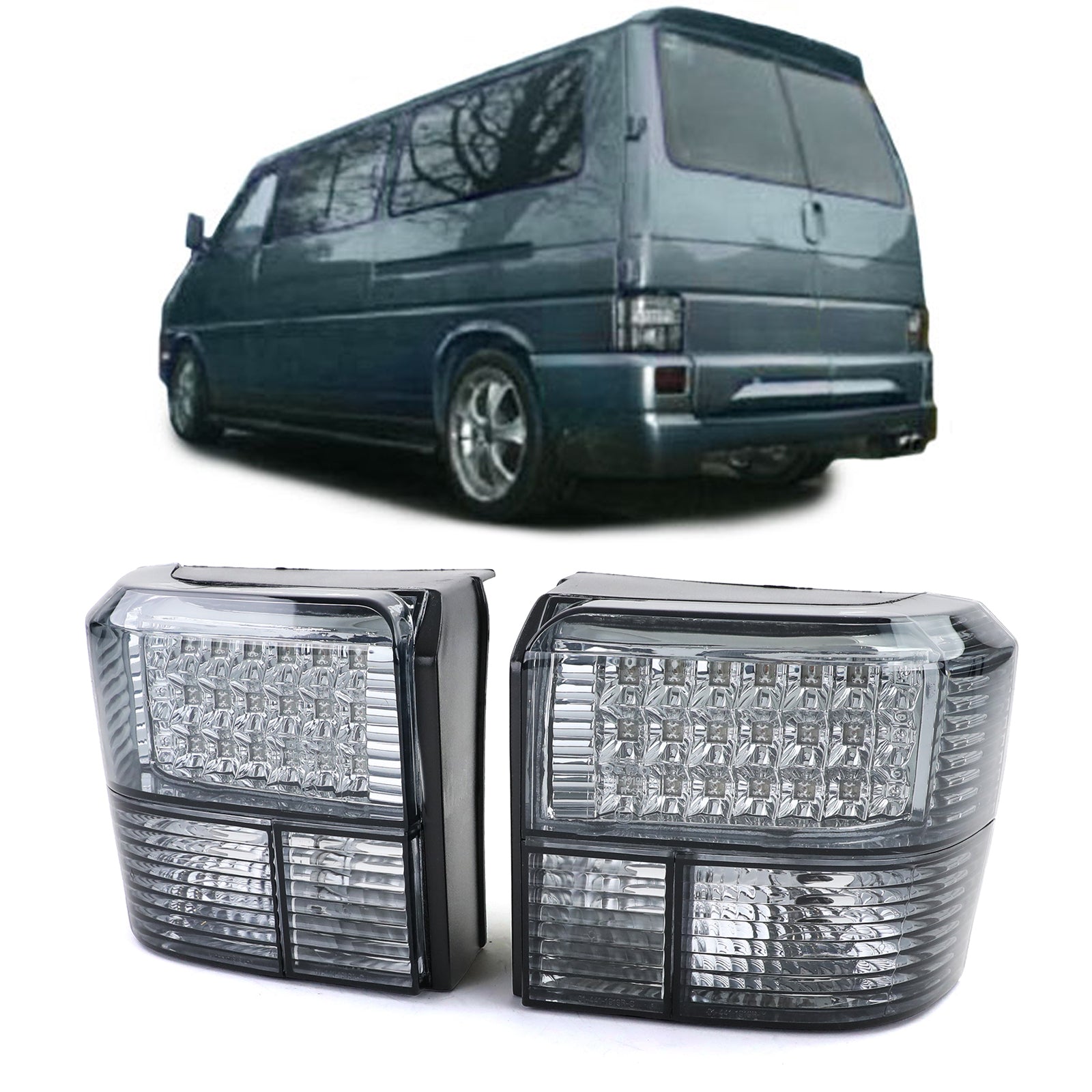 LED Smoked Tail Light Set VW T4 Bus – Best VW Parts