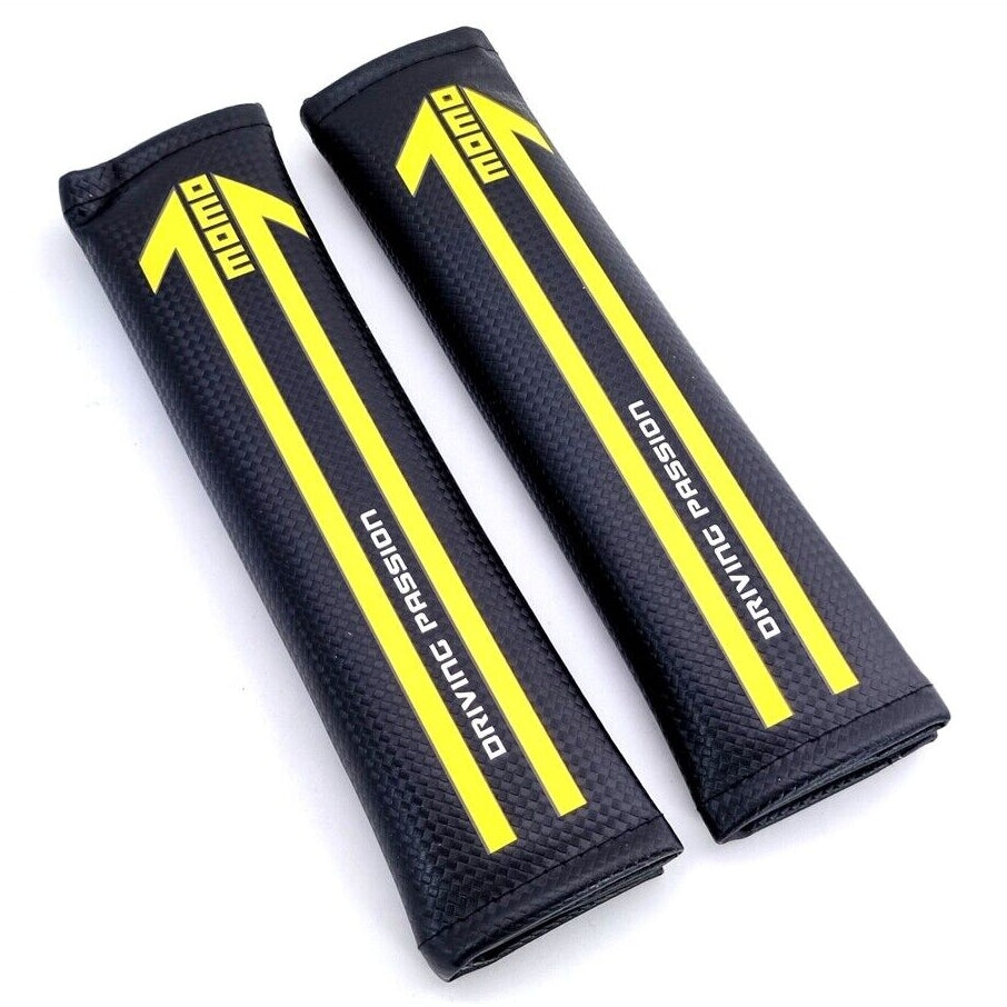 Momo Corse Black Carbon Look Seat Belt Pad Set – Best VW Parts