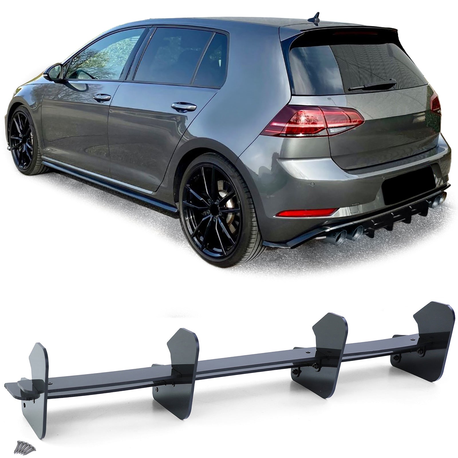 Rear Diffusor Splitter Golf Mk7 R (Facelift) – Best VW Parts