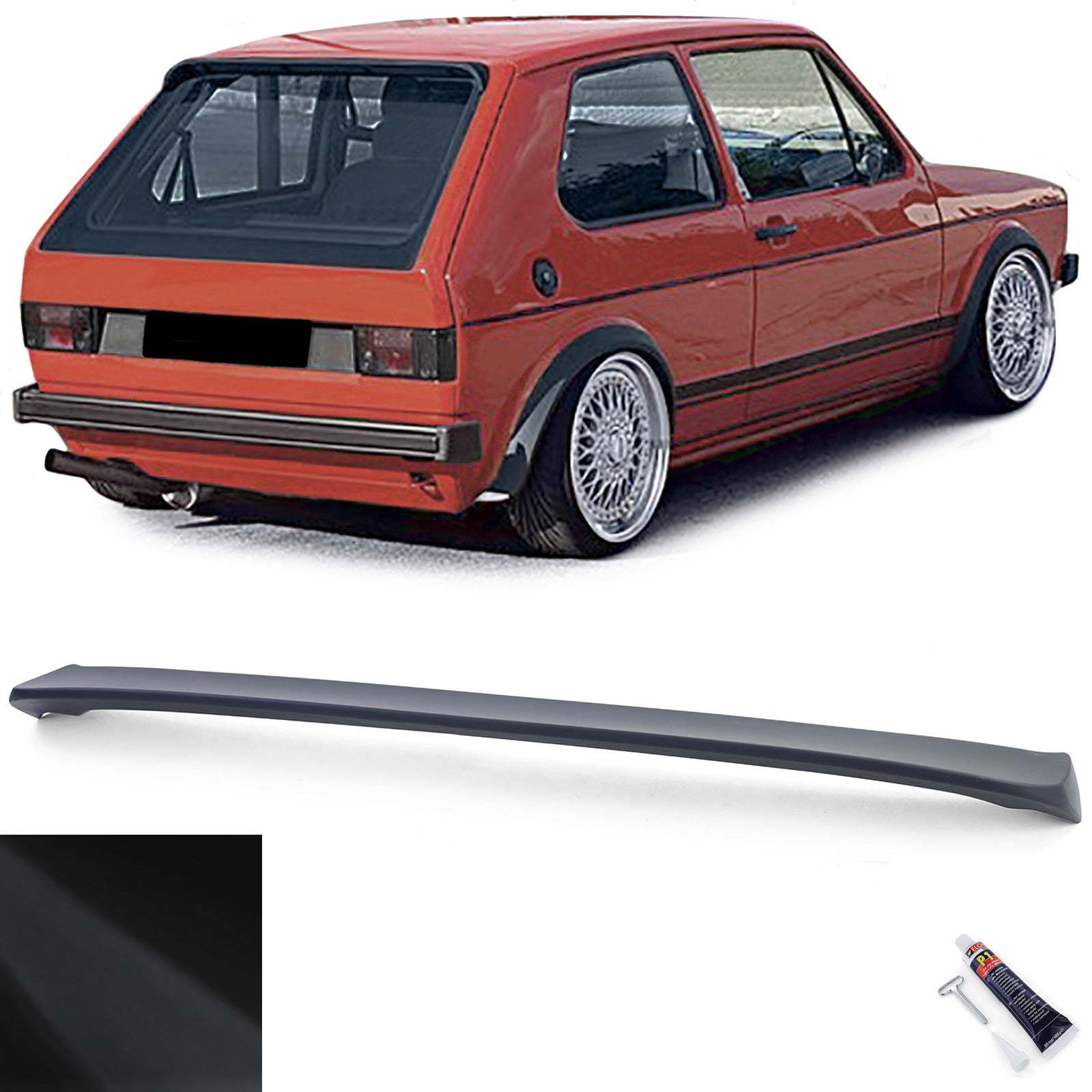 Rear Roof Spoiler Matt Black Golf Mk1 – Best VW Parts