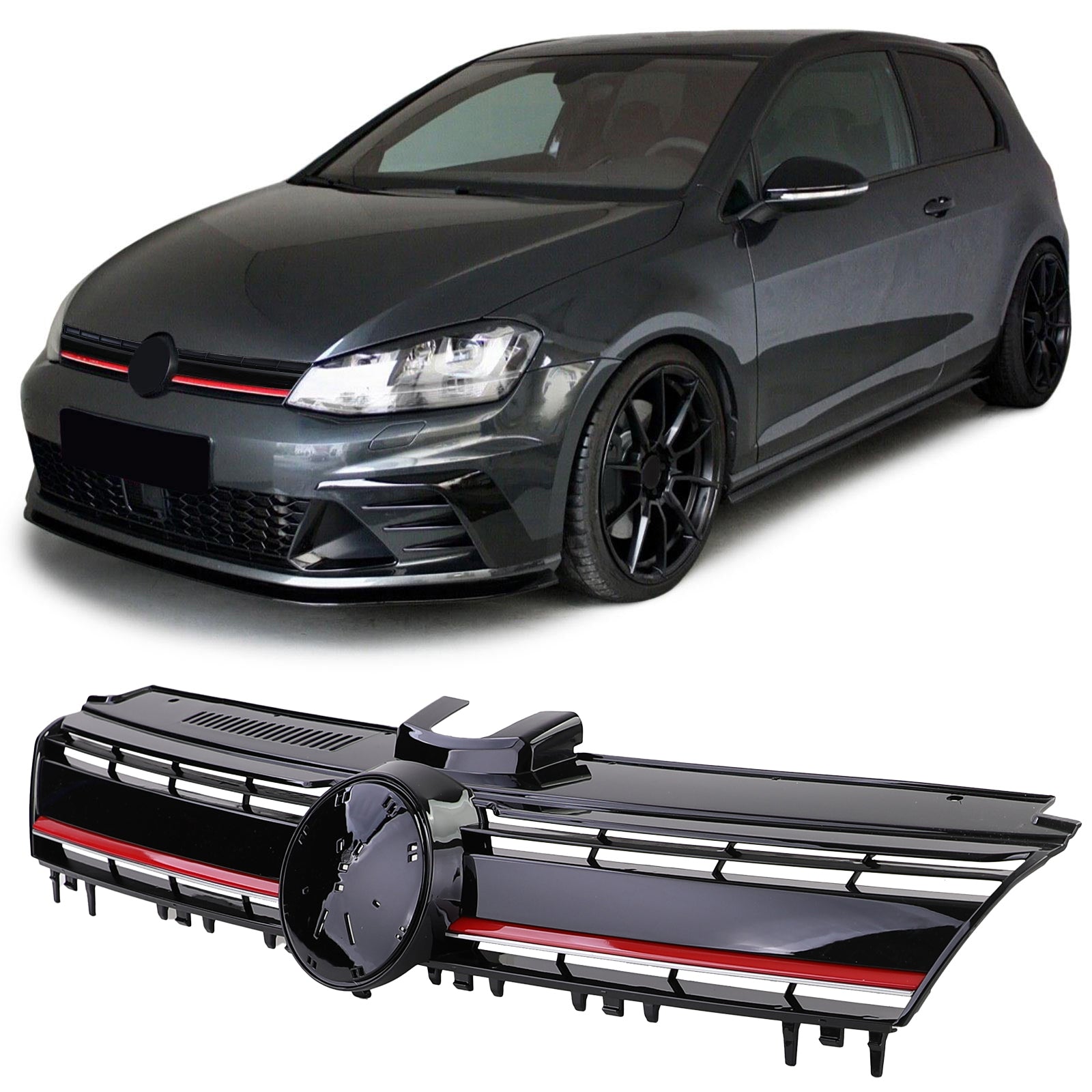 Red Stripe Front Grill Golf Mk7 – Best VW Parts
