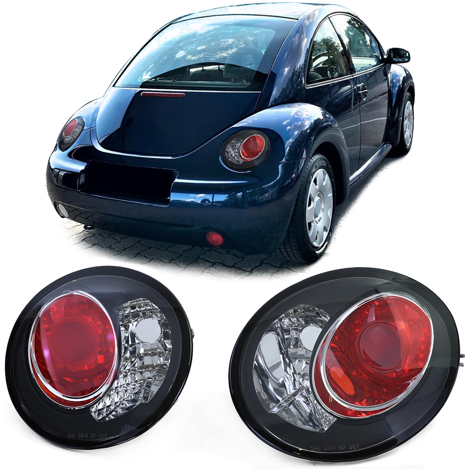 Smoked/Red Tail Light VW New Beetle – Best VW Parts
