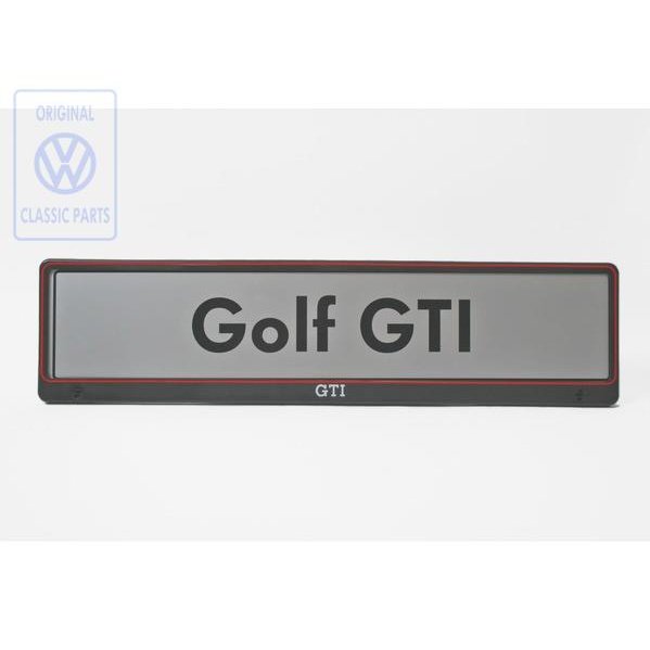 GTI Licence Plate Frame – Best VW Parts