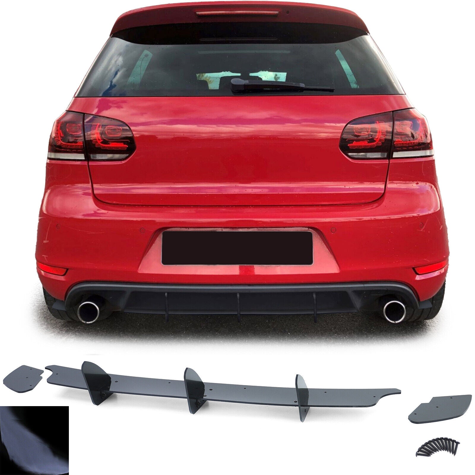 Rear Diffusor Splitter Golf Mk6 GTI – Best VW Parts
