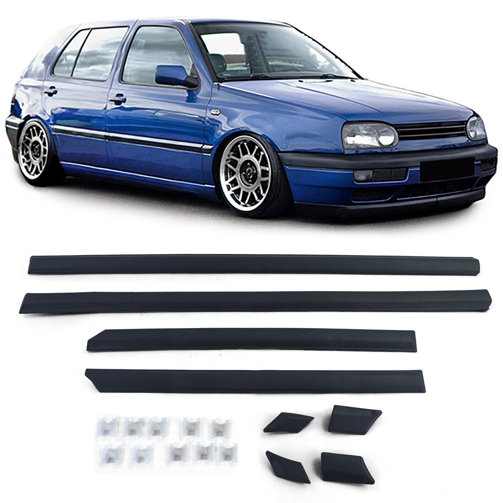 Textured Side Moulding Set Golf Mk3 (4 doors) – Best VW Parts